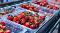 China Custom Map Tray Sealer Automatic For Fresh Strawberry 220V/50HZ for sale