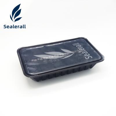 China Energy Efficiency Plastic Food Container Sealing Machine 2000W With Space Saving Design for sale