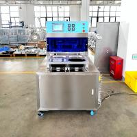 China Vertical Expansion 304 Stainless Steel Pneumatic Tray Sealer for Fully Automatic Cup Sealing for sale