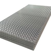 China Hot Rolled S235JR Mild Steel Checkered Plate 2.5mm 3mm Custom Size for sale