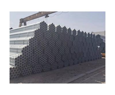 China Q235B Galvanized Steel Pipe - Round Carbon Steel with Silver Finish for Construction and Water Supply Applications for sale