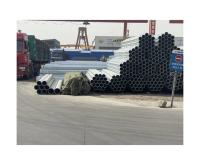 China Q235B Galvanized Steel Pipe - Round Carbon Steel with Silver Finish for Construction and Water Supply Applications for sale