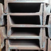 China SS400 A36 ASTM A572 Gr 50 Hot Rolled Carbon Steel I Beam 80-600mm Depth 42-215mm Web Width for sale