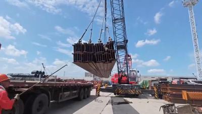 China Carbon Steel H-Shaped Beam ASTM A36 with 8-28mm Flange Thickness and 100-300mm Width for Structural Construction for sale