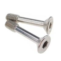 China Flat Head Grade Stainless Steel Captive Screws Hex Socket M6 304 for sale
