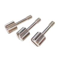 China Thread Diameter M3 Captive Panel Screws Nickel Knurled Head Steel Fastener for sale
