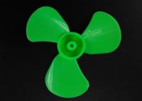 China Green 3 Vanes Plastic Propeller Injection Molding 60mm Environmental Standard for sale