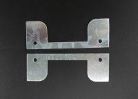 China Stamping Aluminum Locating Plate Silver AL 5052 Oxidation With Rectangle Socket for sale