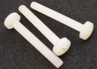 China M5 Cross Recess Round Head Nylon Screws White Plastic Fastener for sale