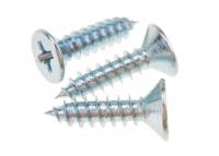 China Free Chrome Zinc Steel Flat Head Screws Tapping M3.5 Phillips Drive for Plastic for sale