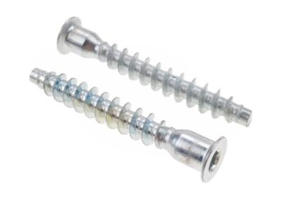 China M5 Hex Socket Steel Confirmat Screws for Wood Furniture Zinc Rust Proof for sale