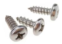 China 316 Stainless Steel Screw Round Head Phillips Drive 3/16 Tapping ANSI Standard for sale