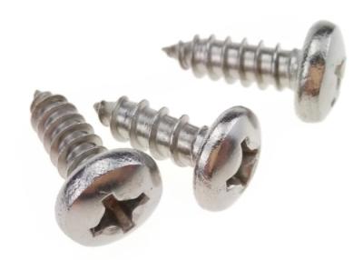 China 316 Stainless Steel Screw Round Head Phillips Drive 3/16 Tapping ANSI Standard for sale