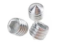 China M4 Hexagon Socket Grub Screws Cone Point Galvanized Steel Fastener for sale