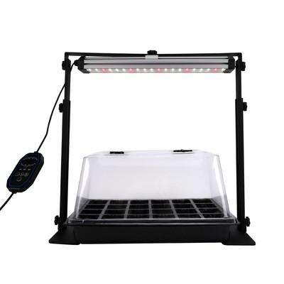 China Microgreens grow lamp 15W hydroponic seedling table lamp succulent flower grow dimming timer available for sale