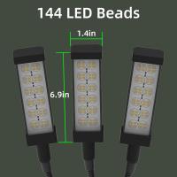 China Full Spectrum 380nm-800nm LED Clip Grow Light 3 Head Phytolamp FCC Certified for sale