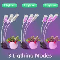 China Energy Efficient 3 Head LED Clip Grow Light 72Watt 3h  6h 12h Timing for sale
