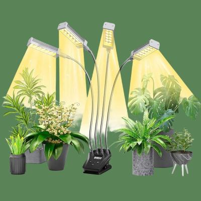 China OEM ODM 96W Clip On Plant Grow Lights Full Spectrum  Timing Dimming Available for sale
