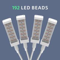 China Aluminum 4head Clamp On Led Grow Light Fixture 96W  With LCD Screen for sale