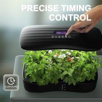 China 12 Pods Indoor Gardening System with LED Grow Light Height Adjustable Plants Germination Kit 24W Home Garden for sale