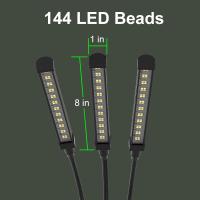 China 12W Dimmable Table Clip Phytolamp 3 Head full Spectum led table Lamp For Indoor Plants Growing 144 LEDS for sale