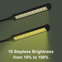 China 12W Dimmable Table Clip Phytolamp 3 Head full Spectum led table Lamp For Indoor Plants Growing 144 LEDS for sale