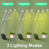 China 3 Head Adjustable Gooseneck Full Spectrum For Indoor Cultivation Plant Flowering Timing Dimmable for sale