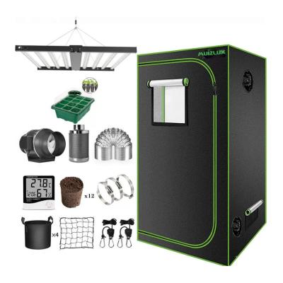 China 150x150x200cm Grow Tent Complete Kit For Weed 800w Tunable Spectra Grow Bars for sale