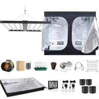 China Oxford Fabric Waterproof 600d Mylar Grow Tent Complete Kit 240x240x200cm for sale