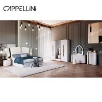 China Modern Villa White Wooden King Size Bed Bedroom Sets Home Double Queen Luxury Wood Full Bedroom Furniture Set for sale