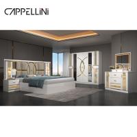 China Wholesale Cheap Price Luxury Wooden King Size Leather Bed Double Master Room Home Luxury Full Mdf Bedroom Sets Furniture for sale