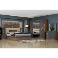 China Wholesale Low Price Turkish Double King Bed Room Home Wooden Frame Mdf Modern Luxury Full Size Bedroom Furniture Set for sale