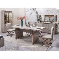 China Wholesale Complete Modern Luxury Dining Room Sets Home Furniture Storage Simple Wooden 6 Seater Dining Table and Chairs Set for sale
