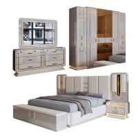 China Modern Luxury Royal Complete Bedroom Sets Wood king Size Bed Home Room Double Wooden Frame Bedroom Furniture Set for sale
