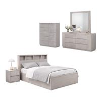 China Modern Complete Bedroom Sets Master Room king Size Bed Double Hotel Home Storage Solid Wood Frame Luxury Bedroom Furniture Set for sale