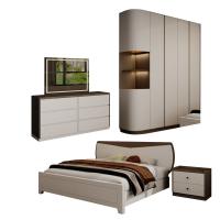 China Complete Master Bedroom Suite in Wooden, King Size with Ample Storage, Cozy Minimalist Luxury Modern Bedroom Furniture for sale
