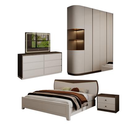 China Complete Master Bedroom Suite in Wooden, King Size with Ample Storage, Cozy Minimalist Luxury Modern Bedroom Furniture for sale