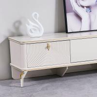 China White Modern Simple TV Stand and Coffee Table Set Home Storage Large Square Wooden Luxury Living Room Center Coffee Table for sale