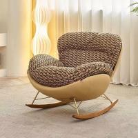 China Modern Design Fabric Living Room Lounge Rocking Chair Furniture Luxury Hotel Home Leisure Single Sofa Chairs for sale