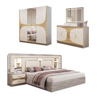 China Foshan Wholesale Cheap Turkish Bedroom Sets king Size Bed Frame Luxury Home Room Suite Wooden Modern Bedroom Furniture Set for sale