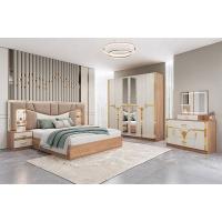 China Meuble De Chambre Modern Bedroom Furniture Set king Size Bed Wooden Frame Luxury Home Complete Turkish Furniture Bedroom Sets for sale