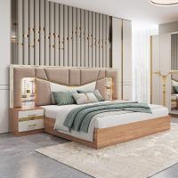 China Meuble De Chambre Modern Bedroom Furniture Set king Size Bed Wooden Frame Luxury Home Complete Turkish Furniture Bedroom Sets for sale