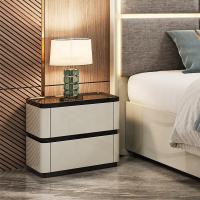 China Chambre a Coucher Complet Luxury Bedroom Sets Lighted Headboard king Size Bed Wooden Frame Double Modern Bedroom Furniture Set for sale