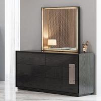 China Minimalist king Size Bed Luxury Bedroom Sets Hotel Apartment Wooden Frame Modern Bedroom Furniture Set with Dresser Side Cabinet for sale