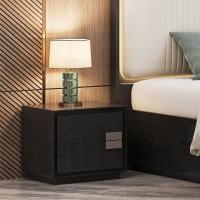 China Minimalist king Size Bed Luxury Bedroom Sets Hotel Apartment Wooden Frame Modern Bedroom Furniture Set with Dresser Side Cabinet for sale