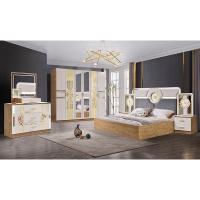 China Chambre a Coucher Complet Turkish Bedroom Sets Cheap Wholesale Master Room king Size Bed Wooden Modern Bedroom Furniture Set No reviews yet for sale