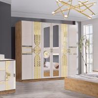 China Chambre a Coucher Complet Turkish Bedroom Sets Cheap Wholesale Master Room king Size Bed Wooden Modern Bedroom Furniture Set No reviews yet for sale