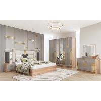China Chambre a Coucher Complet Turkish Bedroom Sets king Size Bed Room Double Wooden Frame Cheap Luxury Modern Bedroom Furniture Set for sale