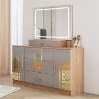China Chambre a Coucher Complet Turkish Bedroom Sets king Size Bed Room Double Wooden Frame Cheap Luxury Modern Bedroom Furniture Set for sale