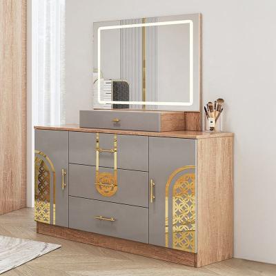 China Chambre a Coucher Complet Turkish Bedroom Sets king Size Bed Room Double Wooden Frame Cheap Luxury Modern Bedroom Furniture Set for sale